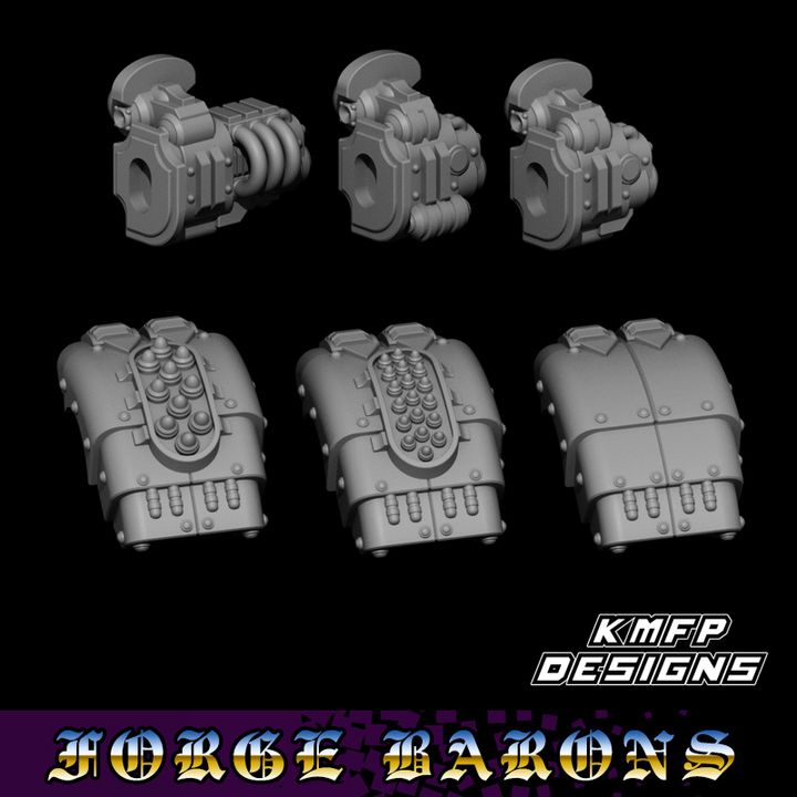 3D Printable Forge Barons - Heavy Support Knight by KMFP Designs