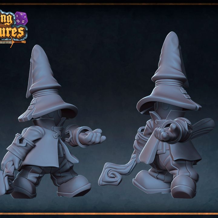 3D Printable Little Mage - Vivi FFIX by Jacob Olsson - Roleplaying ...