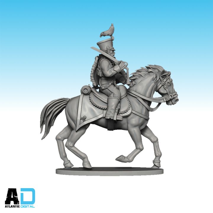 3D Printable Black Brunswicker Hussars by Wargames Atlantic