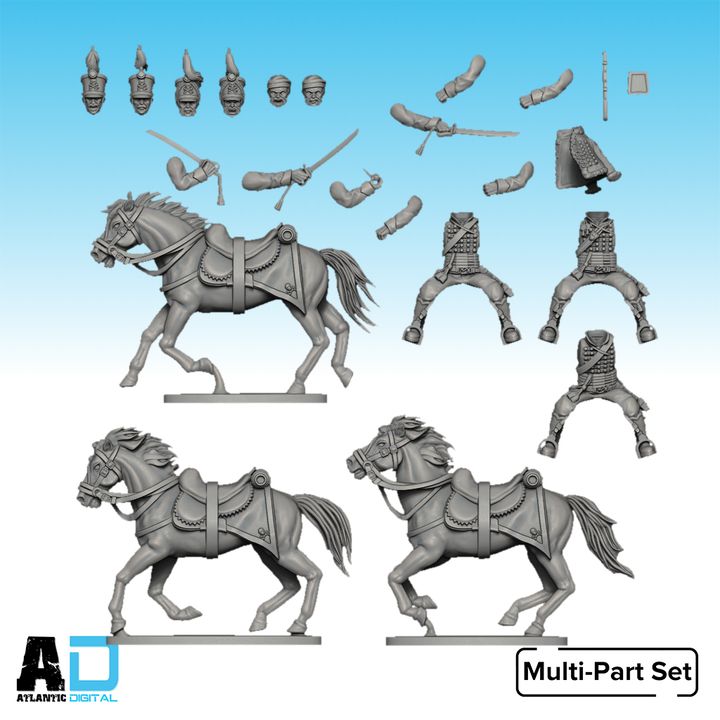 3D Printable Black Brunswicker Hussars by Wargames Atlantic