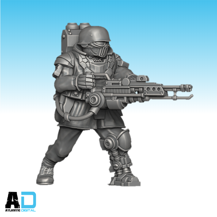 3D Printable Raumjager Heavy Weapons Team by Wargames Atlantic