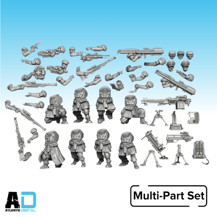 3D Printable Raumjager Heavy Weapons Team by Wargames Atlantic