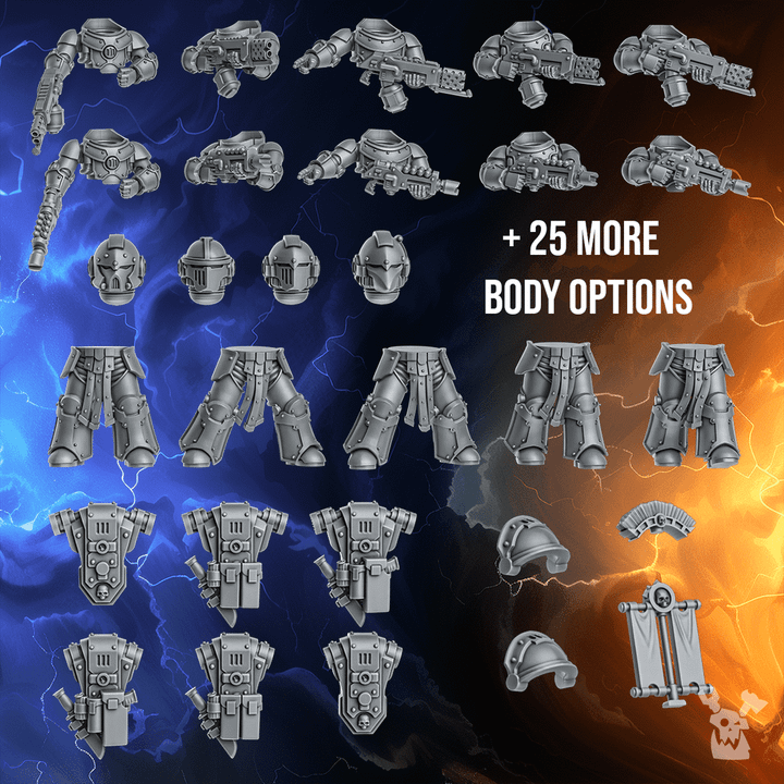 3D Printable Princeps Cohort Easy-to-build Squad x35 (Millennium Wars ...