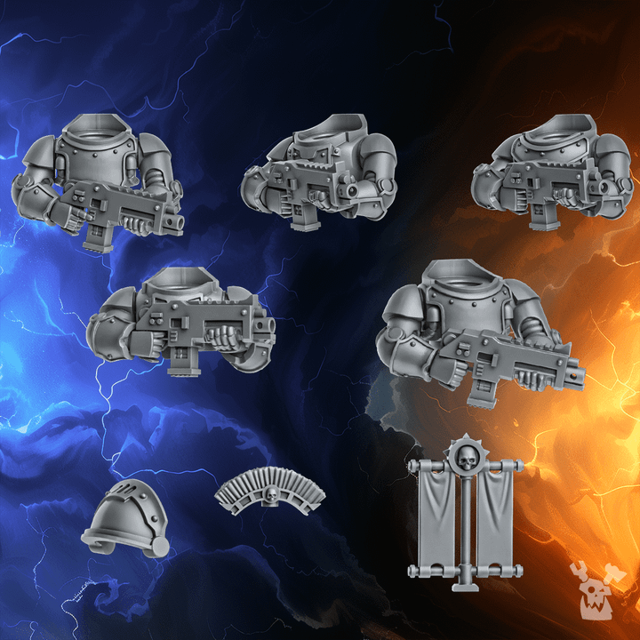 3D Printable Princeps Cohort Easy-to-build Squad x35 (Millennium Wars ...