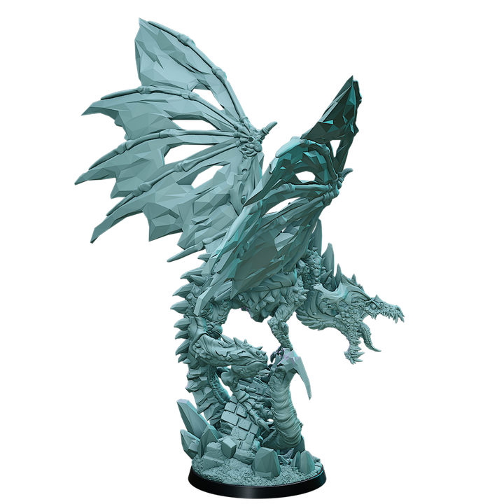 3d Printable Isdrekinn The White Dragon 160mm Dnd 5e By Meniatures