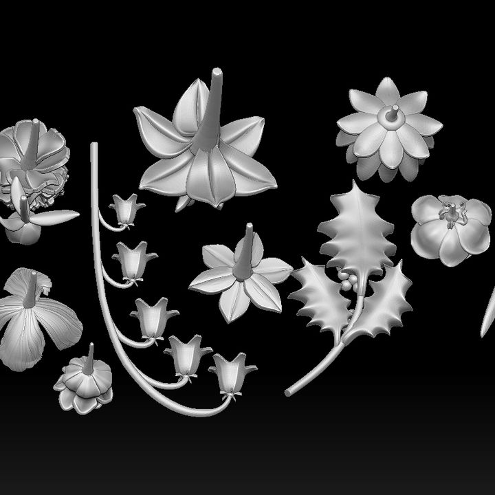 3D Printable FLOWERS by Dmitry Tishchenkov