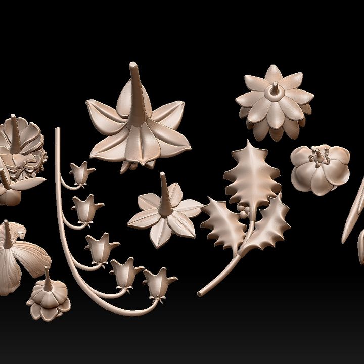 3D Printable FLOWERS by Dmitry Tishchenkov