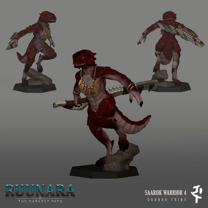 3D Printable RUUNARA - Saarok Warriors 4 by EVOD - RUUNARA