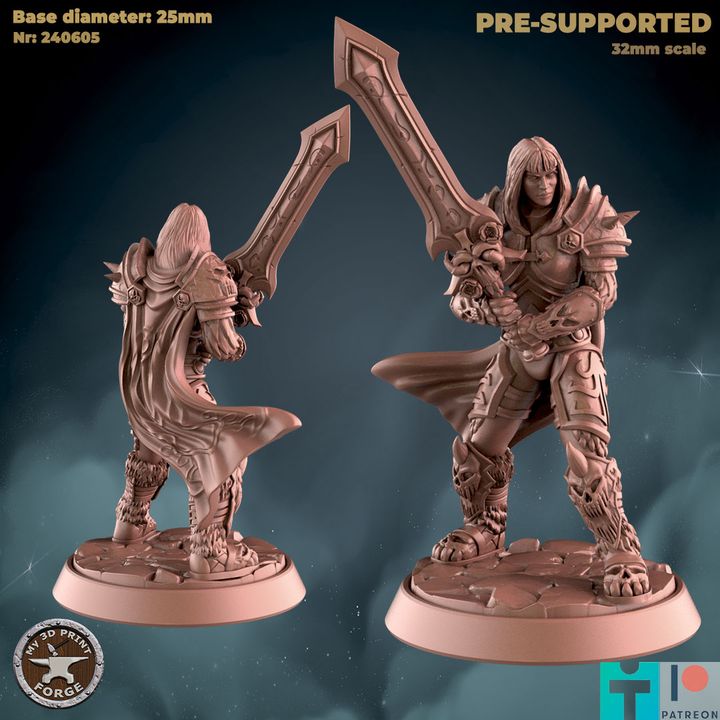 3D Printable Death Knight Sally Attack by My3DPrintForge