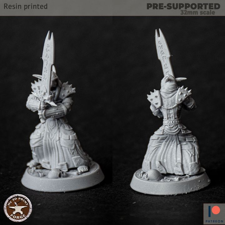 3D Printable Death Knight Night Elf 3 models by My3DPrintForge