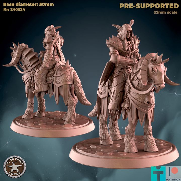 3D Printable Death Knight Night Elf 3 models by My3DPrintForge