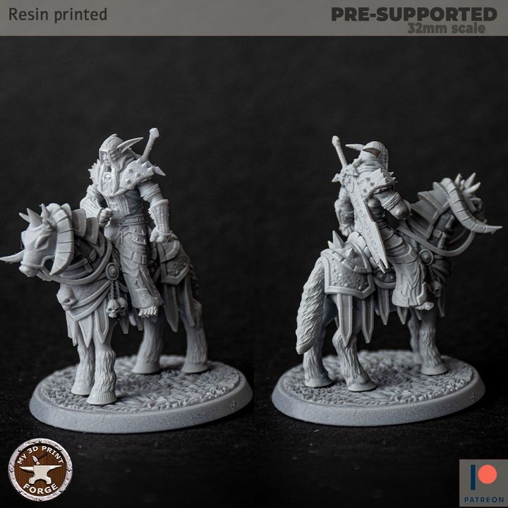 3D Printable Death Knight Night Elf 3 models by My3DPrintForge