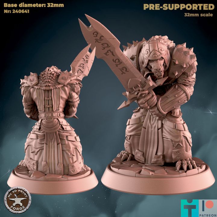 3D Printable Death Knight Worgen 3 models by My3DPrintForge