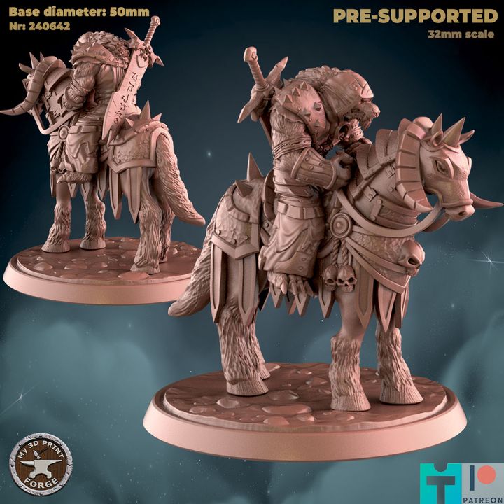 3D Printable Death Knight Worgen 3 models by My3DPrintForge