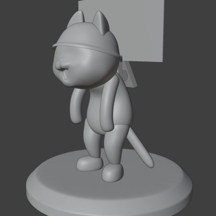 3D Printable stand_cat by 계란 (노른자)