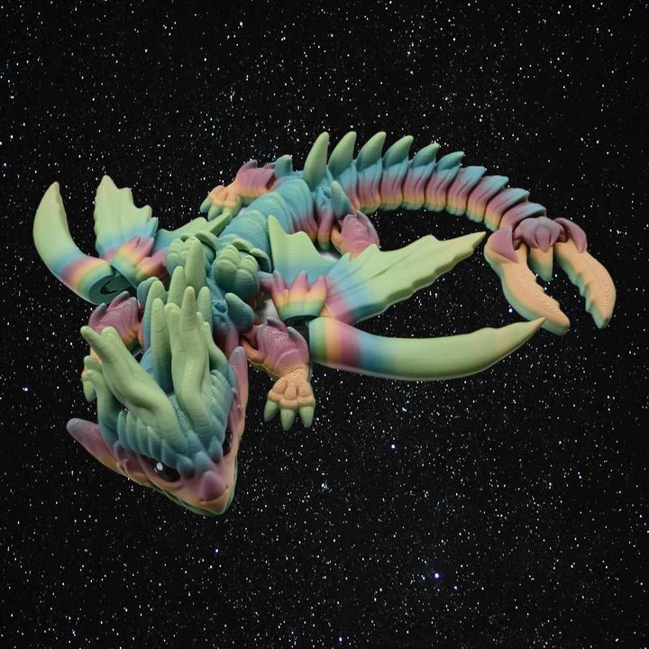 3D Printable Cancer Dragon Flexible by The Dragon's Den