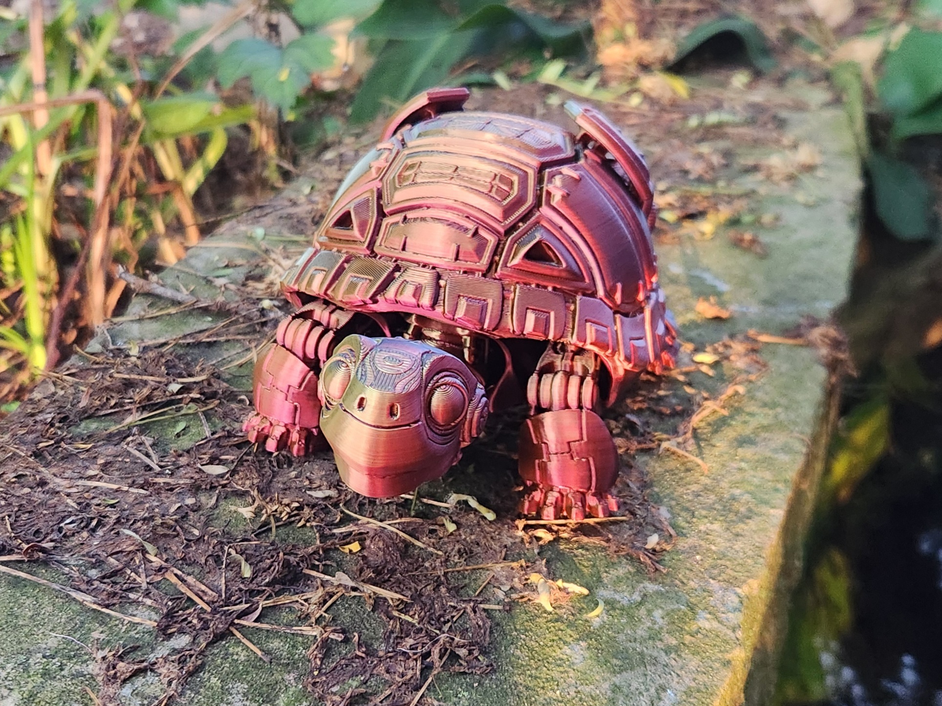 3D Printable RoboTortoise, Articulated fidget, Print-In-Place, Cute ...