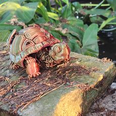 3D Printable RoboTortoise, Articulated fidget, Print-In-Place, Cute ...