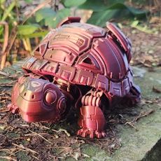3D Printable RoboTortoise, Articulated fidget, Print-In-Place, Cute ...
