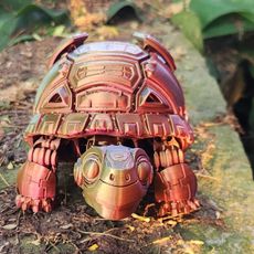 3D Printable RoboTortoise, Articulated fidget, Print-In-Place, Cute ...