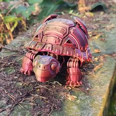 3D Printable RoboTortoise, Articulated fidget, Print-In-Place, Cute ...