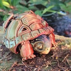3D Printable RoboTortoise, Articulated fidget, Print-In-Place, Cute ...