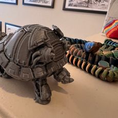 3D Printable RoboTortoise, Articulated fidget, Print-In-Place, Cute ...