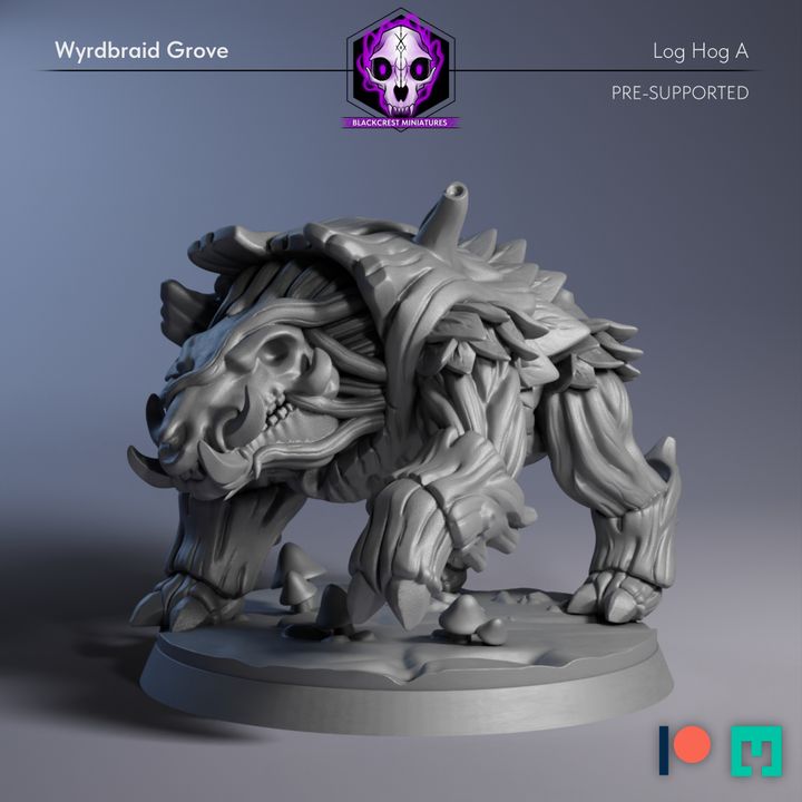 3D Printable Wyrdbraid Grove - Saplings and Log Hogs by Blackcrest ...