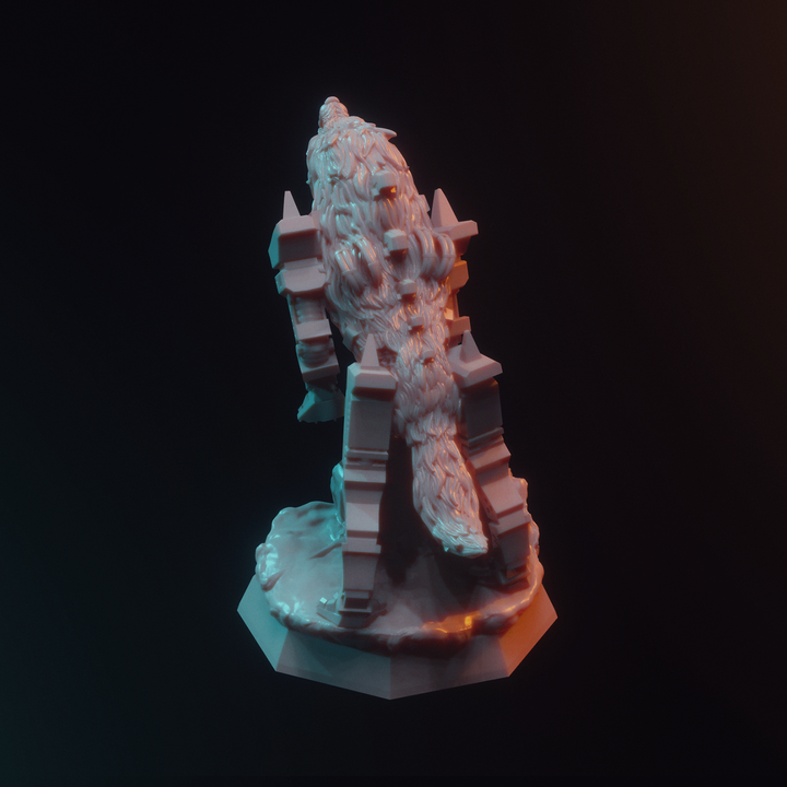 3D Printable Cyber Wolf A - S01E02 - 32mm by Metal Quest