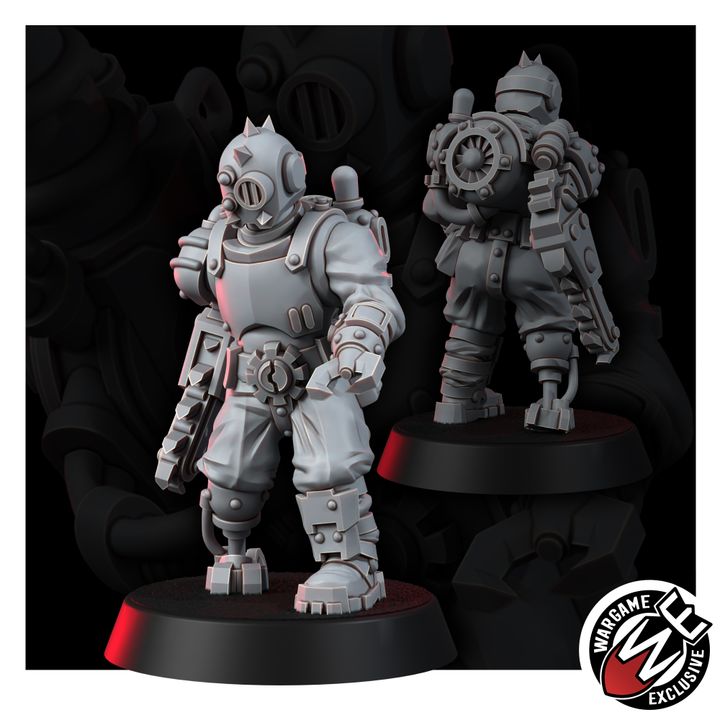 3D Printable MECHANIC ADEPT TECHNO ZOMBIE WITH SEPARATOR SAW by Wargame ...