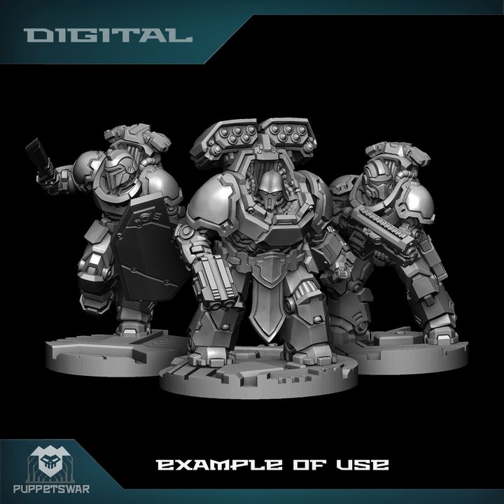 3D Printable Spec Ops Helmets by Puppetswar Miniatures