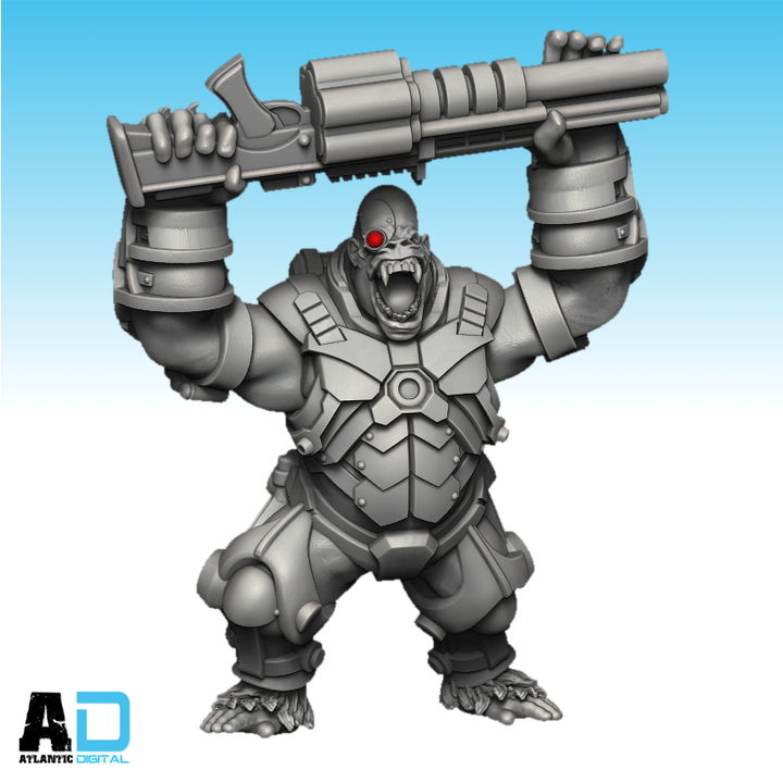 3D Printable Free Agents: Silverbacks by Wargames Atlantic