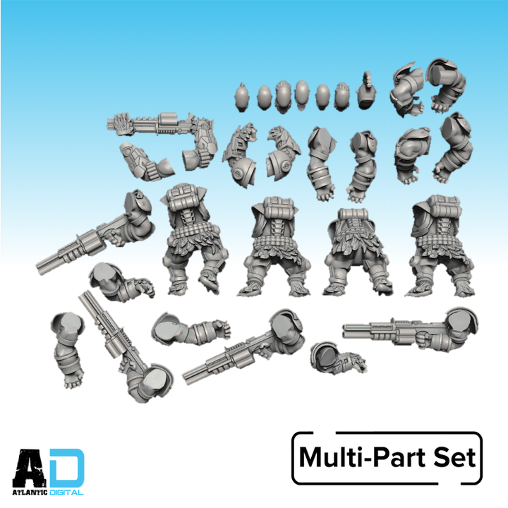 3D Printable Free Agents: Silverbacks by Wargames Atlantic