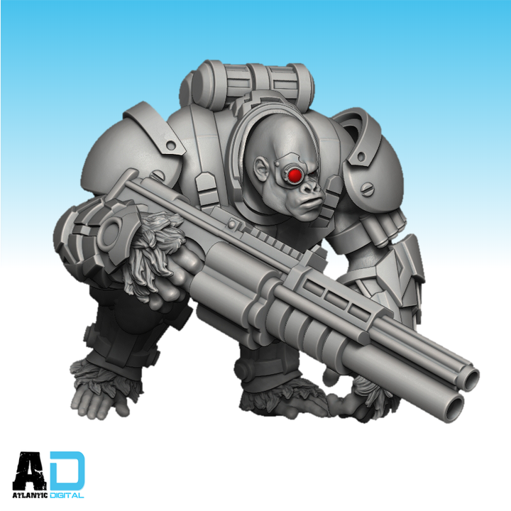 3D Printable Free Agents: Silverbacks by Wargames Atlantic