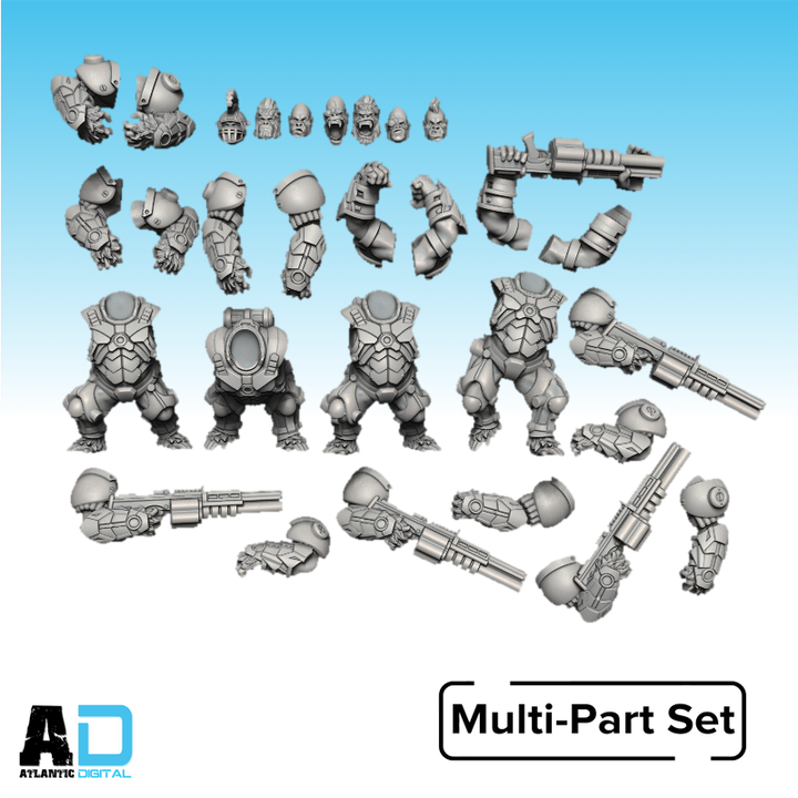 3D Printable Free Agents: Silverbacks by Wargames Atlantic