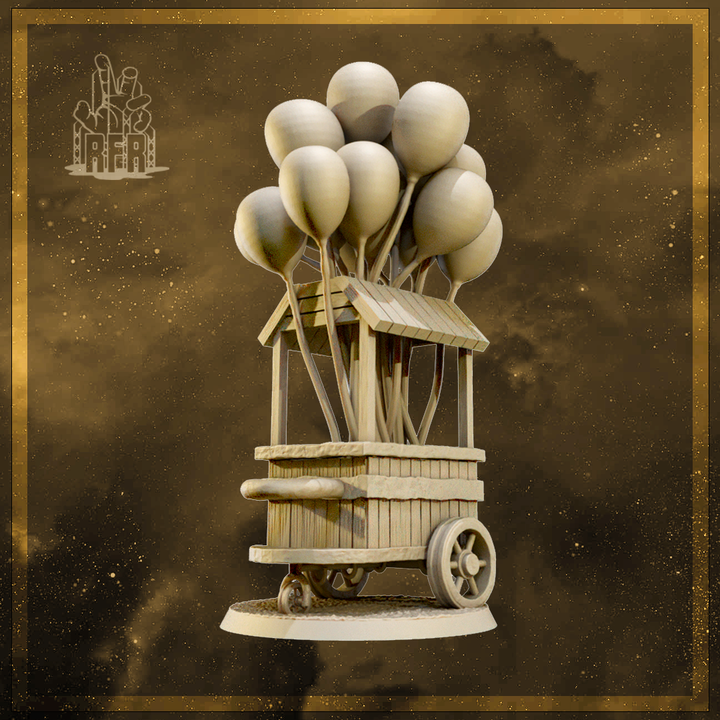 3D Printable Ballooncart - Tabletop miniature (Pre-Supported) by ...