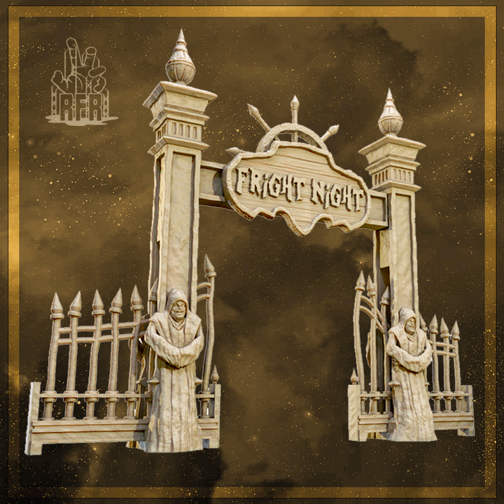 3D Printable Haunted gates - Tabletop miniatures (Pre-Supported) by ...