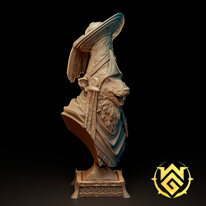 3D Printable Bust - The Bishop of Rats by The Witchguild