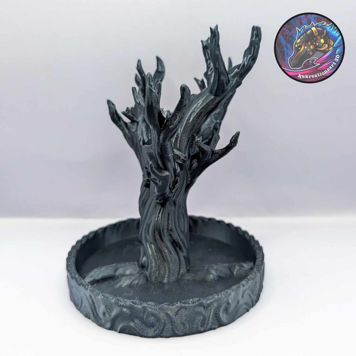 3D Printable Tree Dice Guardian Dice DIsplay by Kirsten M
