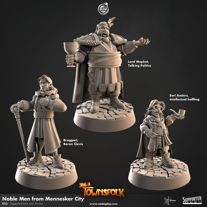 3D Printable Townsfolk Vol. 2 - Mennesker City (Bundle) (Pre-Supported ...