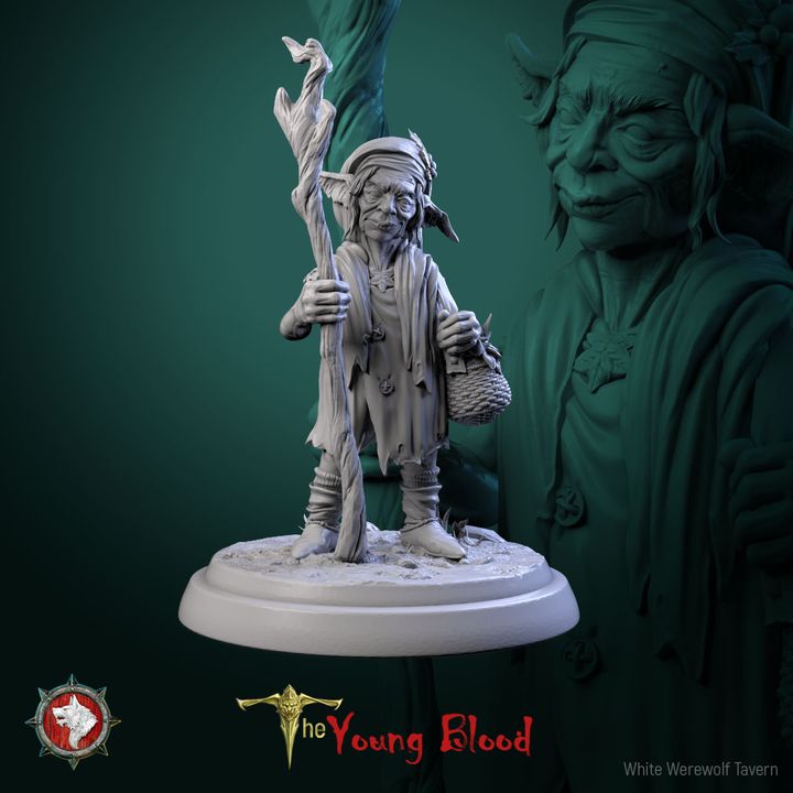3D Printable Elven servants 32mm set 6 miniatures pre-supported + dnd ...