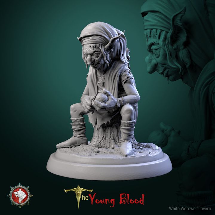 3D Printable Elven servants 32mm set 6 miniatures pre-supported + dnd ...