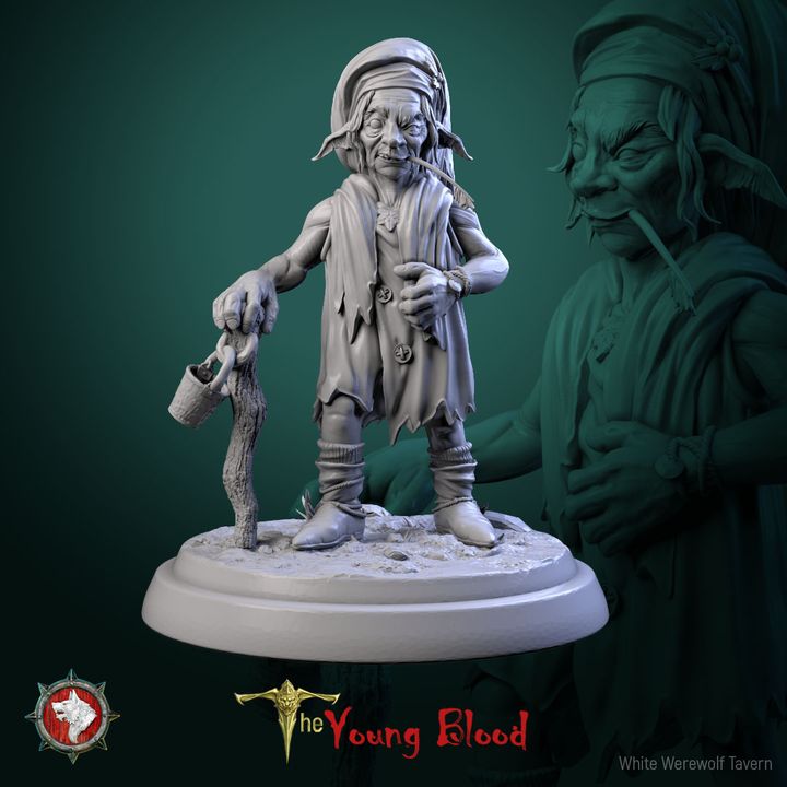 3D Printable Elven servants 32mm set 6 miniatures pre-supported + dnd ...