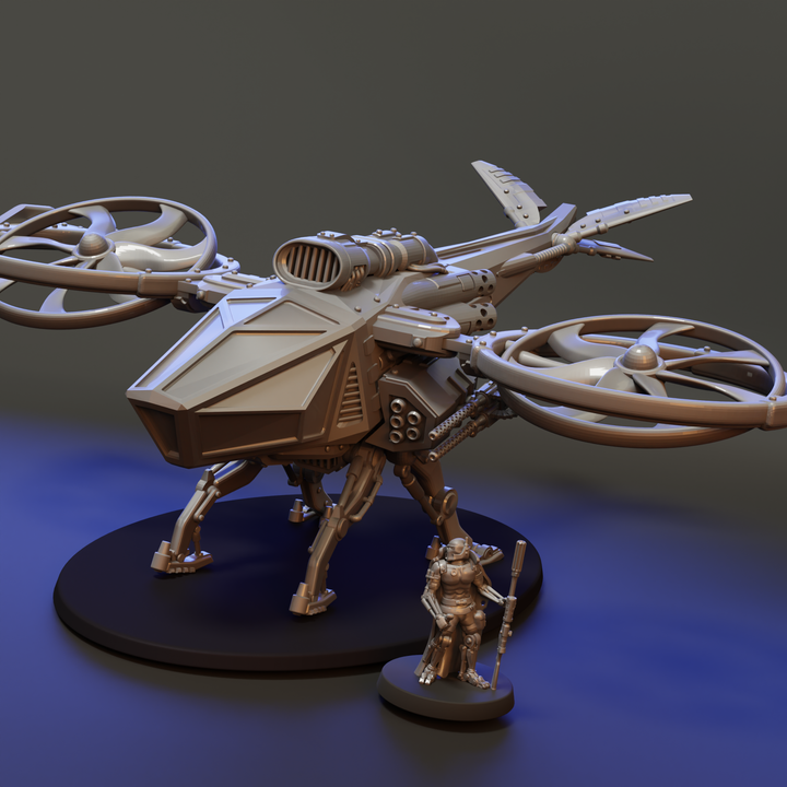3D Printable Diesel Thopter / Helo by ddd_martin_miniatures