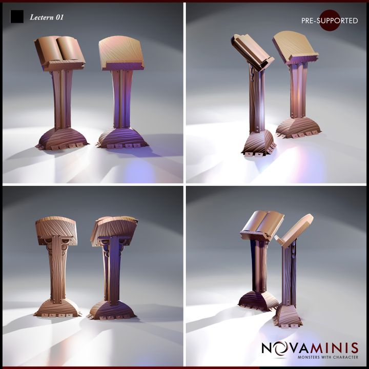 3D Printable Lectern 01 by NOVAMINIS