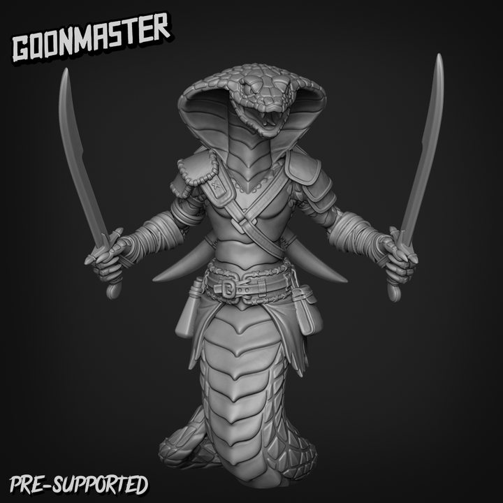 3D Printable Snake Warrior 1 by Goon Master