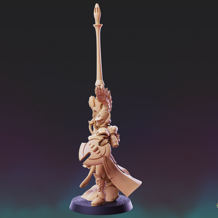 3D Printable Space Elf Subjugator Male - Leader by PSMiniatures