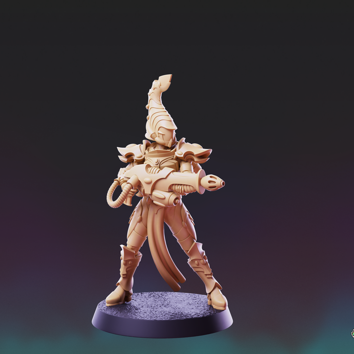 3D Printable Space Elf Subjugator Male - Bundle by PSMiniatures