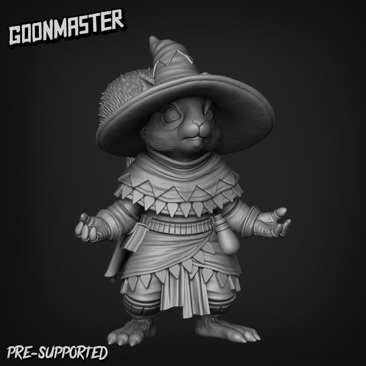 3D Printable Squirrel Wizard 4 by Goon Master