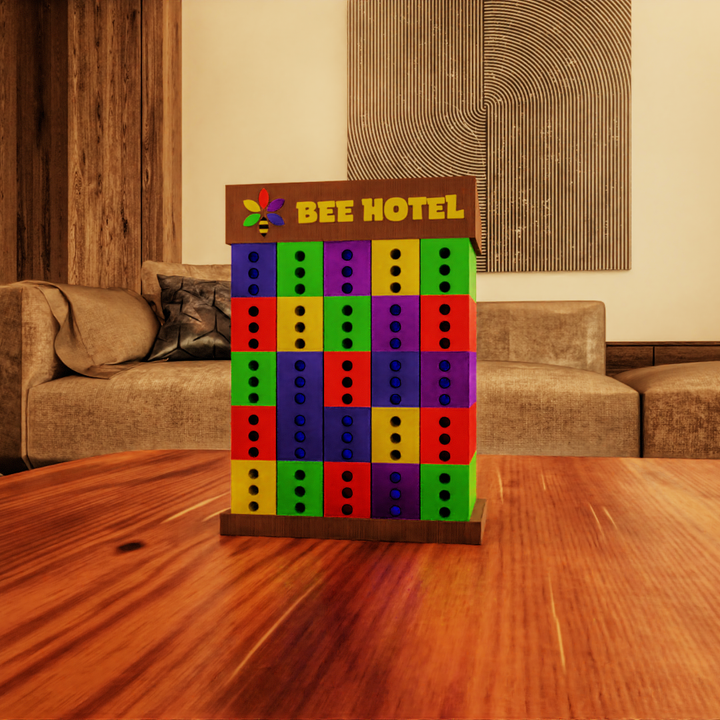 3D Printable Bee Hotel - Modular by Lazy Bear